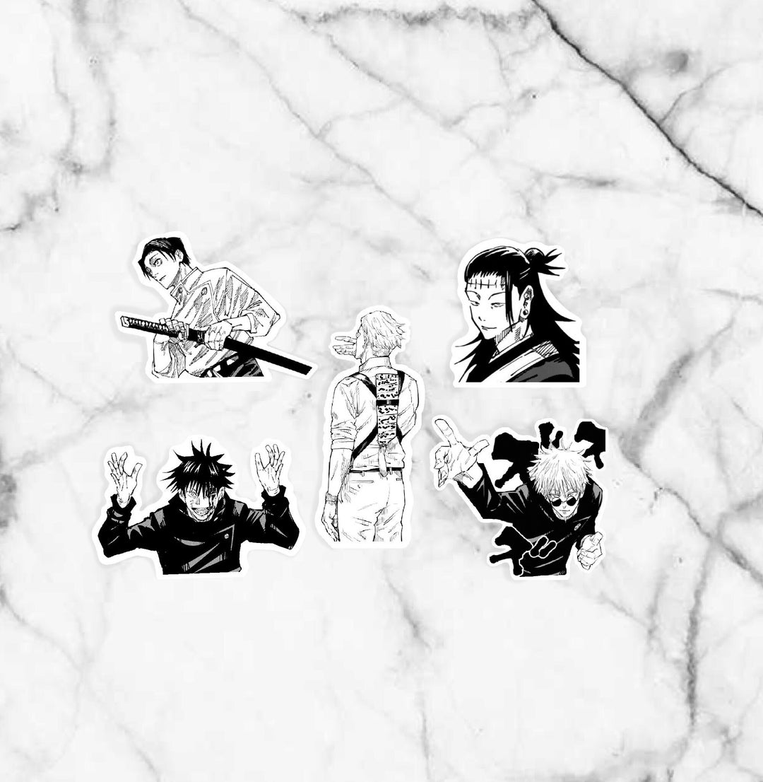 Mini Cursed Sticker Pack , Anime Inspired Decal, Laptop Decal, Decal ...