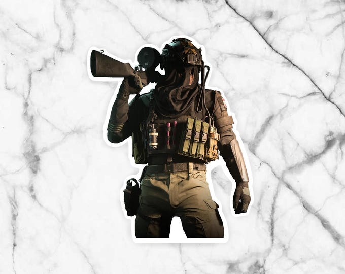 Tall Colonel Sticker, Video Game Sticker, Die Cut Sticker, Laptop ...