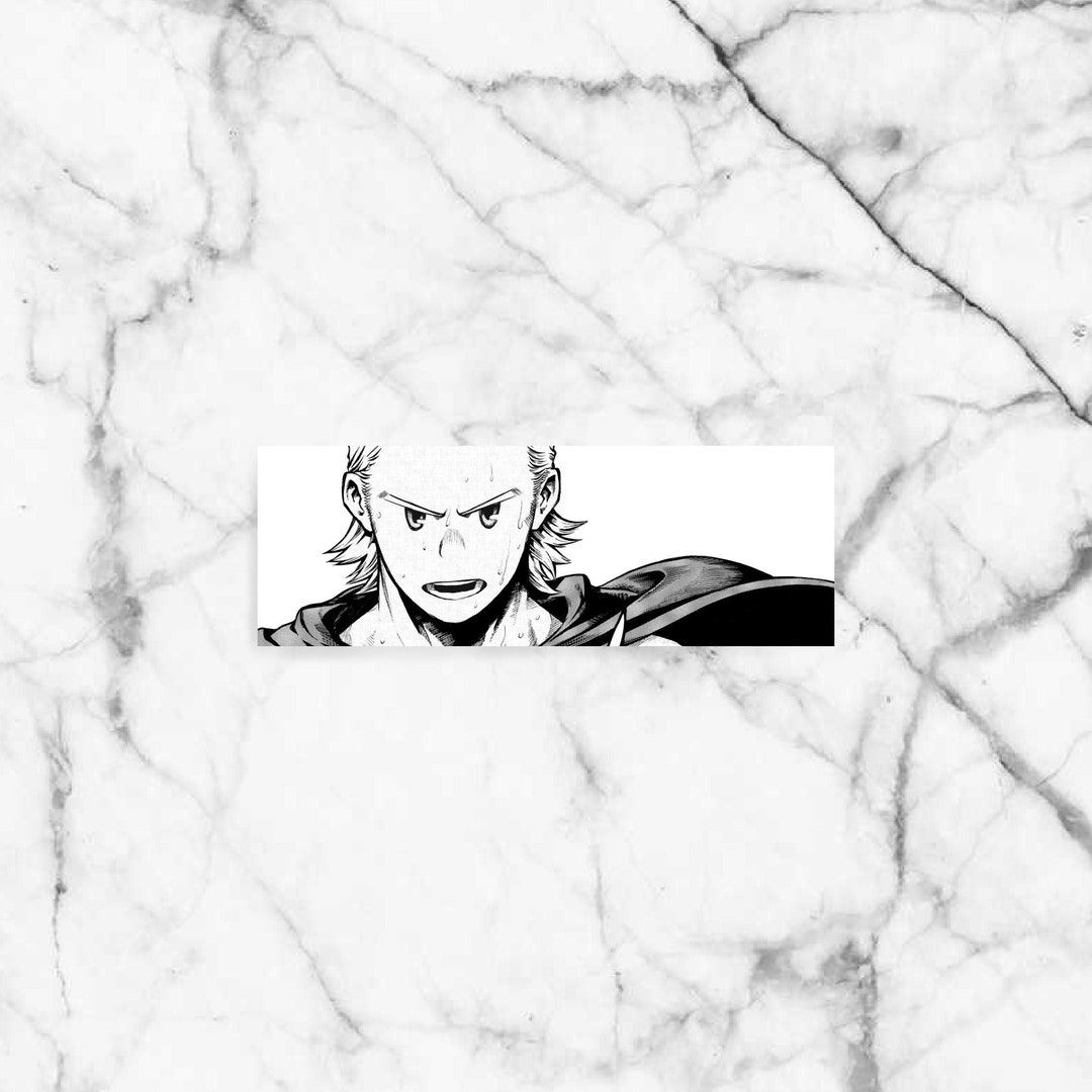 Spirited Hero Student Rectangle Sticker, Anime Sticker, Laptop Stickers ...