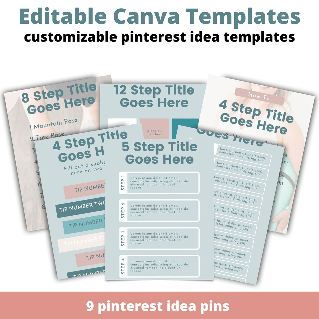 9 Pinterest Idea Pins Templates - Pinterest Idea Pins - Canva Templates ...