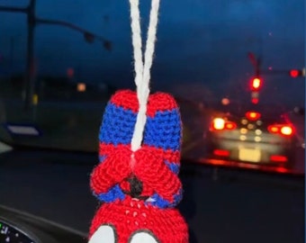Crochet Spiderman Car Hanger Digital Pattern - Etsy