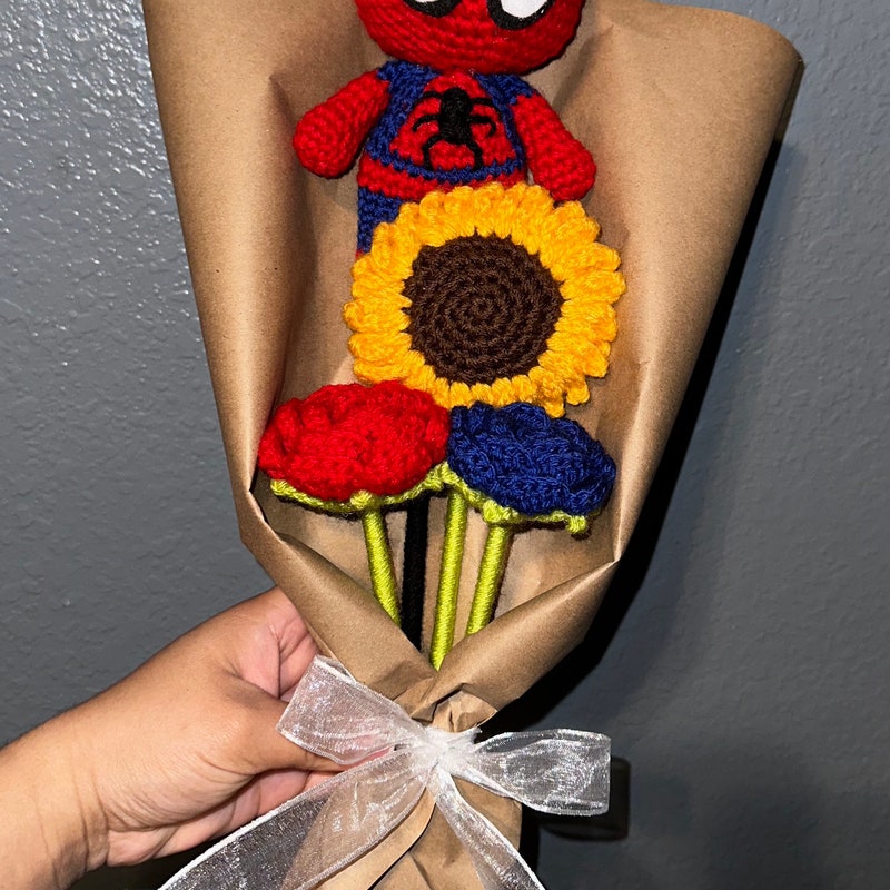 Spiderman Flower Bouquet - Etsy