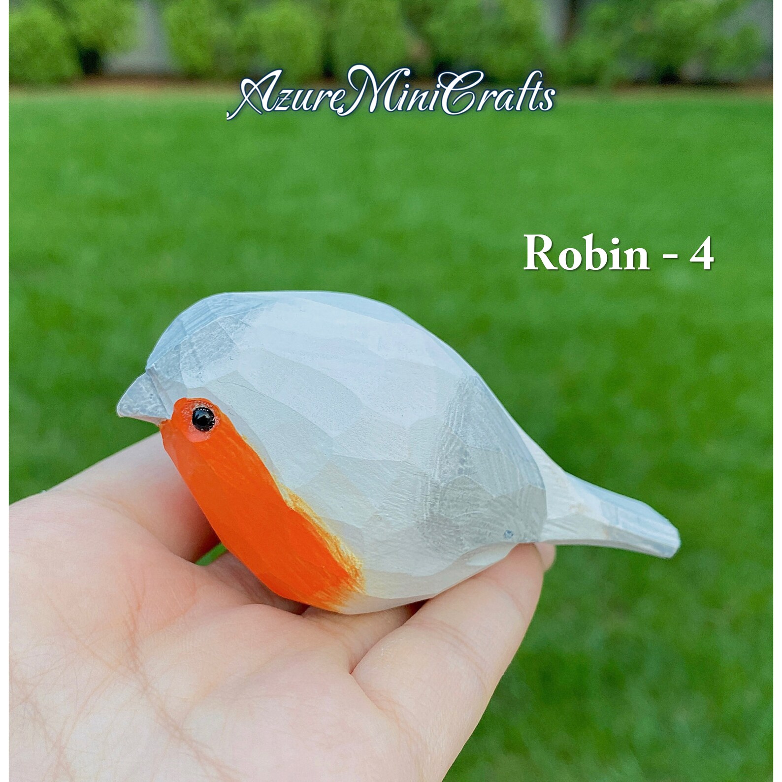 Handmade Wood Carving Bird Miniature Figurine part 1 Robin - Etsy