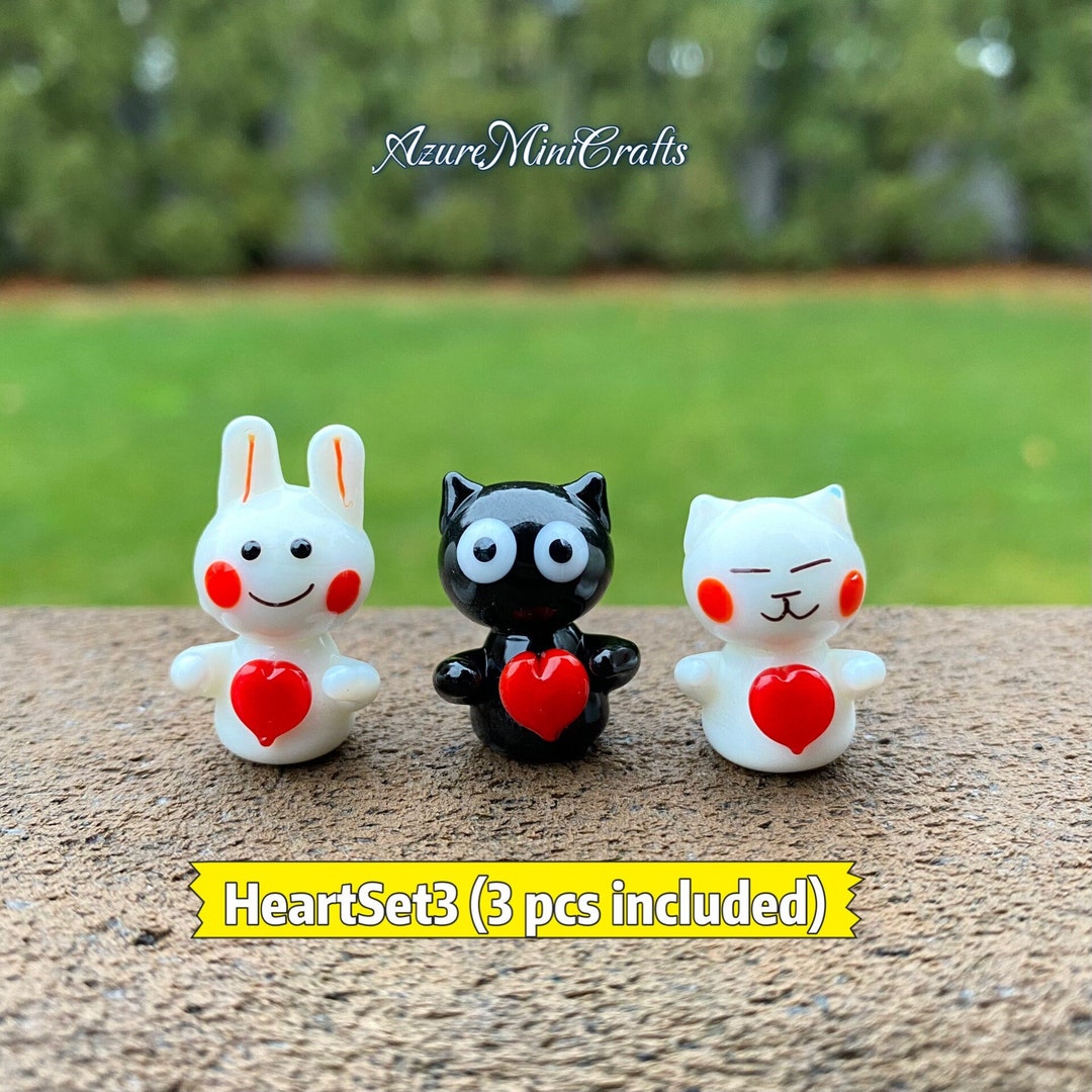 Handmade Glass Rabbit Glass Bunny Miniature | Glass Animal | Rabbit ...