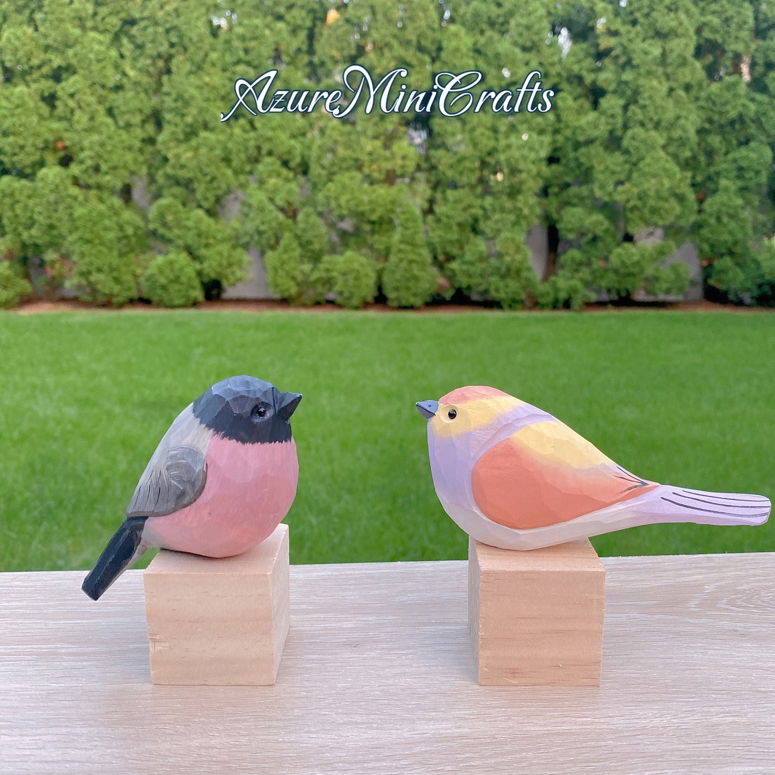 Handmade Wood Carving Bird Miniature Figurine part 1 Robin - Etsy