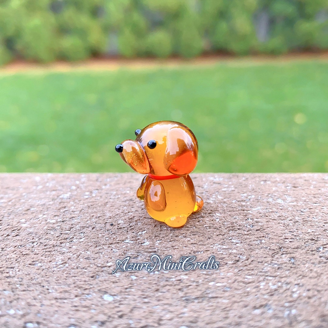 Handmade Glass Dog Miniature | Glass Animal |poodle Dog Lovers Gift - Etsy