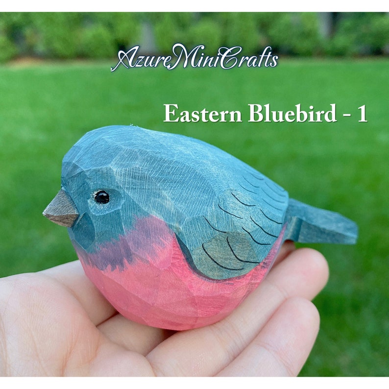 Handmade Wood Carving Bird Miniature Figurine part 1 Robin - Etsy