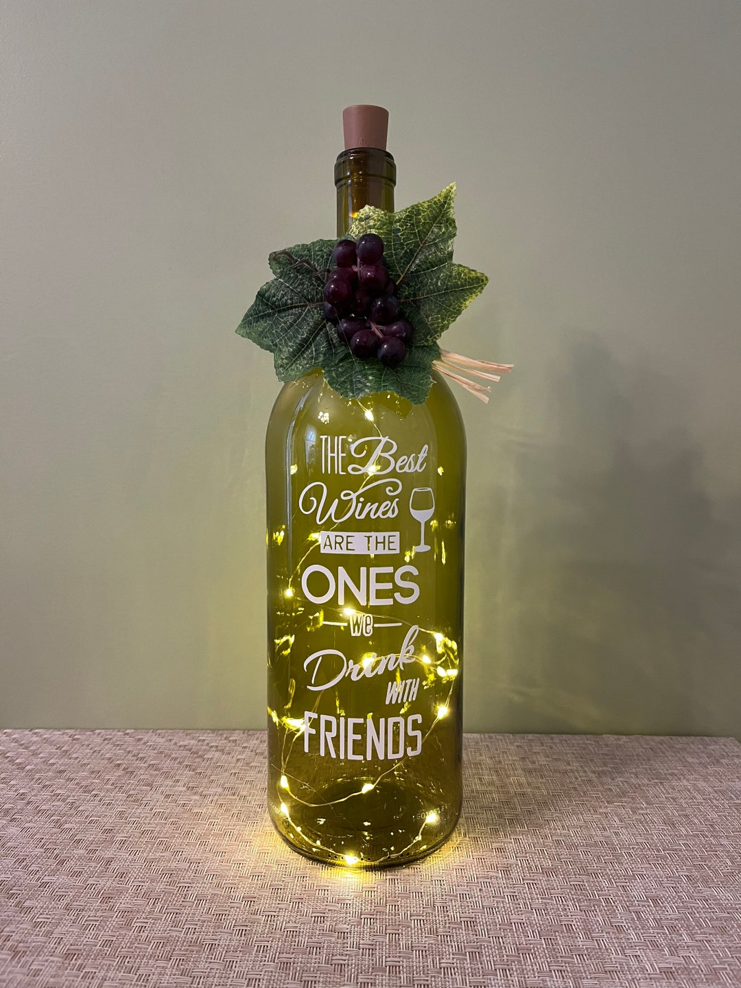 Decorated Bottles, Wine Bottles, Home Decor, Gifts, Bottles With Lights ...