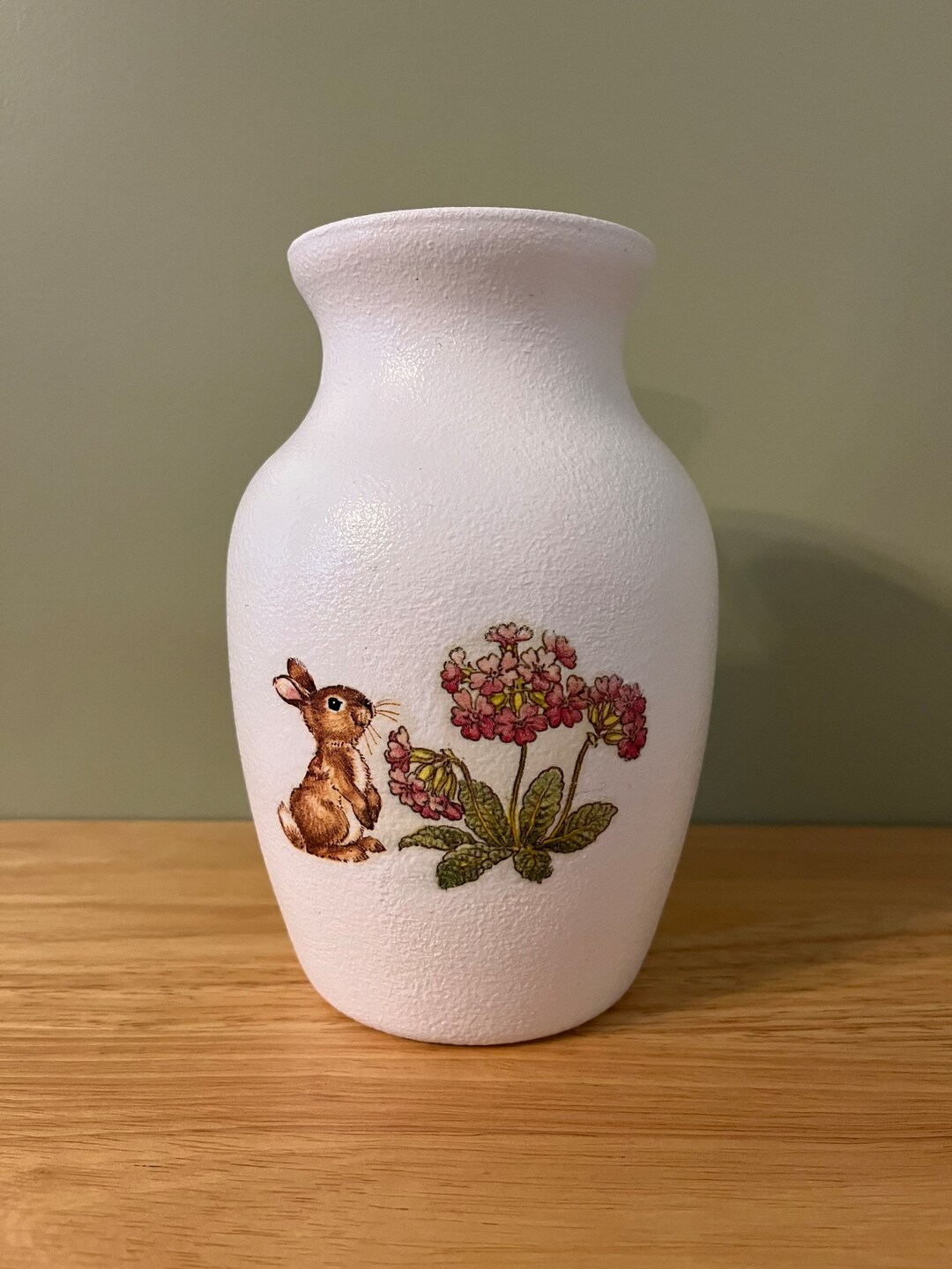Vases, Decoupaged - Bunny, Flower Vases, Home Decor - Etsy