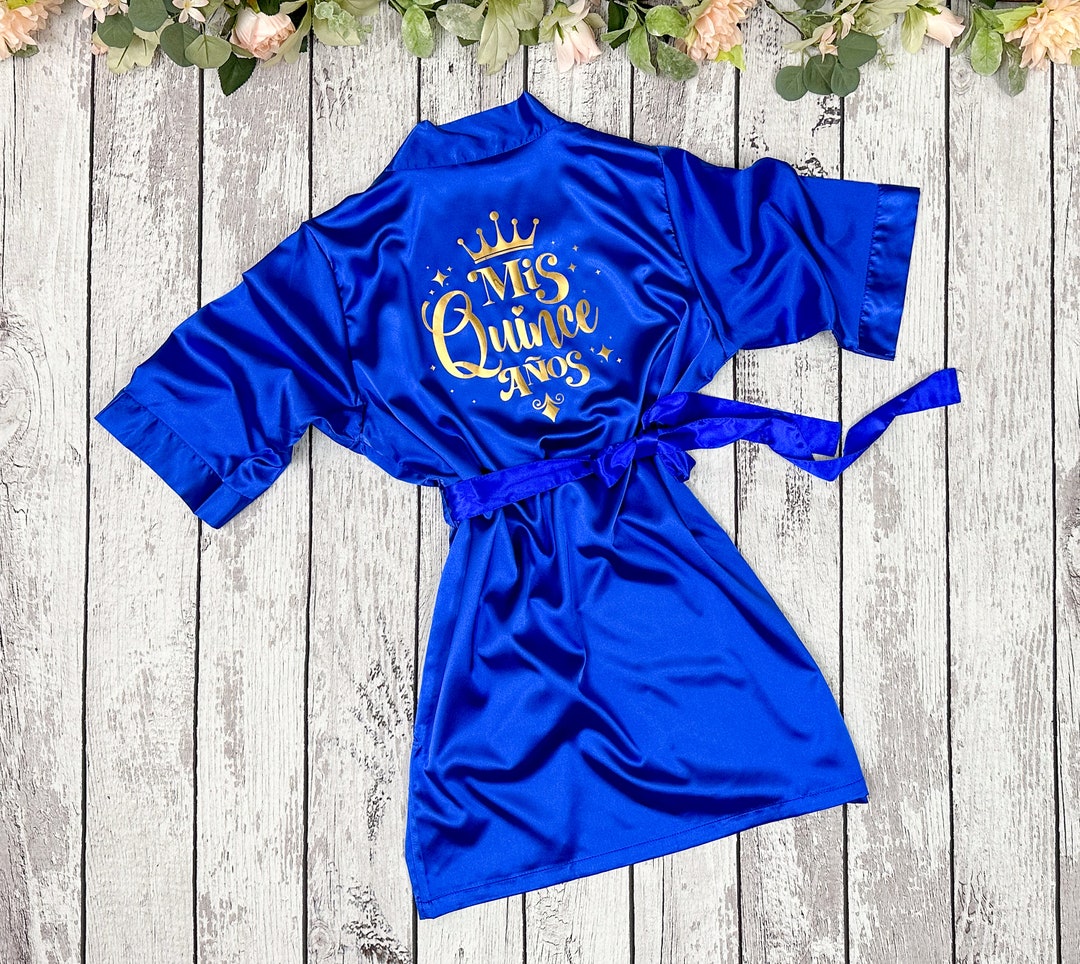 Quinceañera Robe With Royal Design | Mis Quince Años Con Diseño De ...
