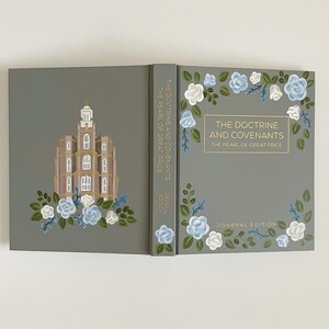 Custom Painted Book of Mormon - Flowers and Temple | LDS Gift | Sister ...