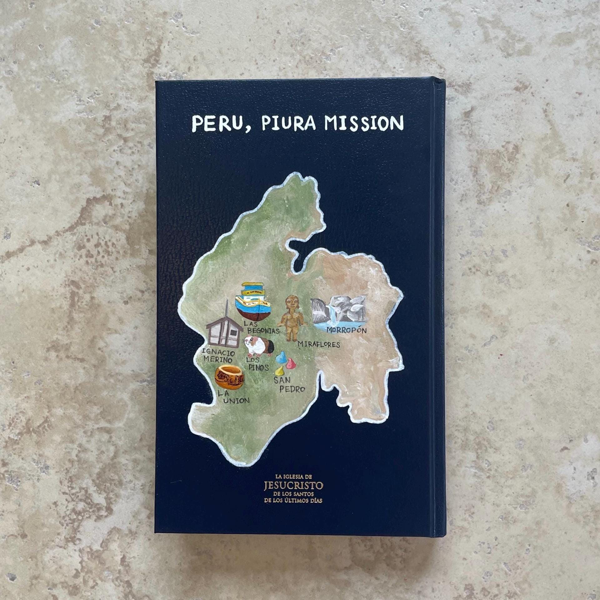 Custom Mission Map & Flag Book of Mormon | Called to Serve | Elder ...