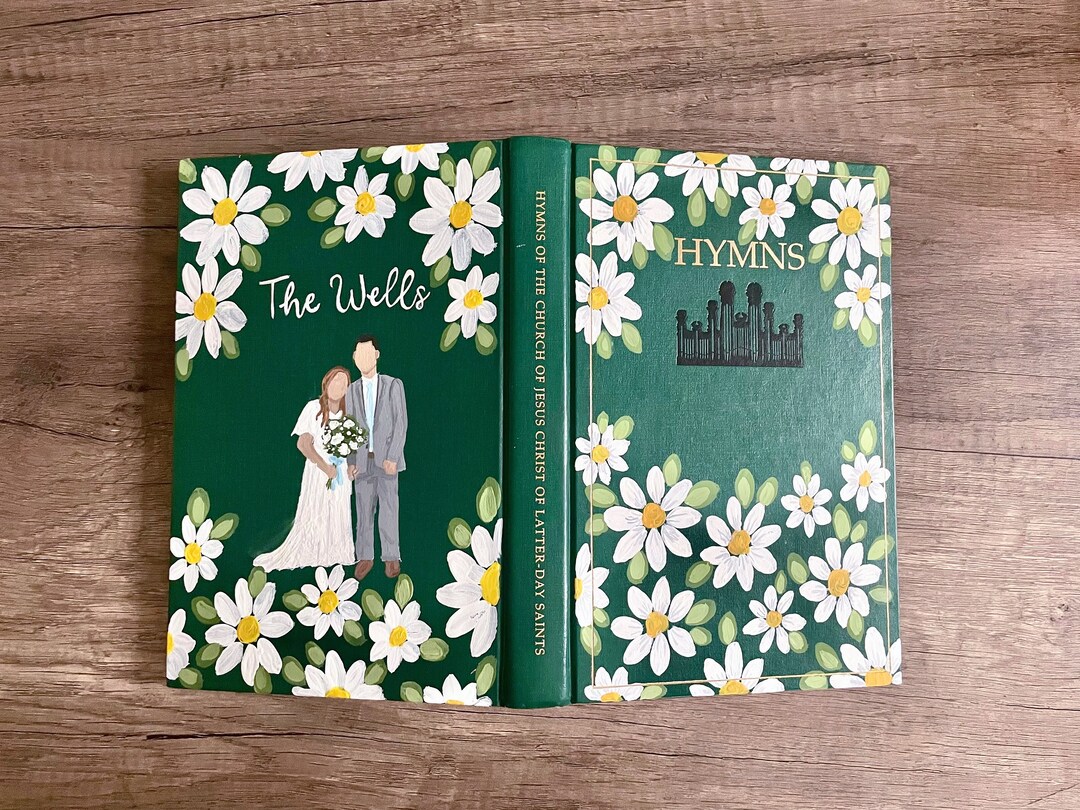 Custom Painted Hymn Book LDS Wedding Gift Daisies Flowers - Etsy