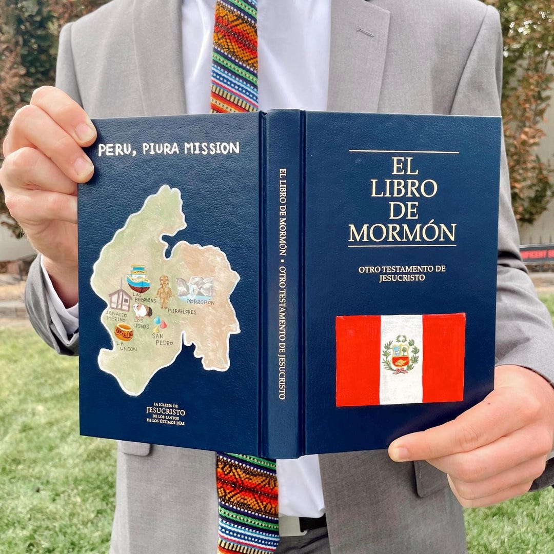 Custom Mission Map & Flag Book of Mormon | Called to Serve | Elder ...