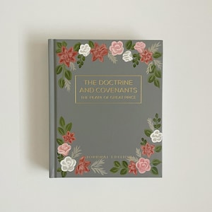 Custom Painted Book of Mormon - Flowers and Temple | LDS Gift | Sister ...