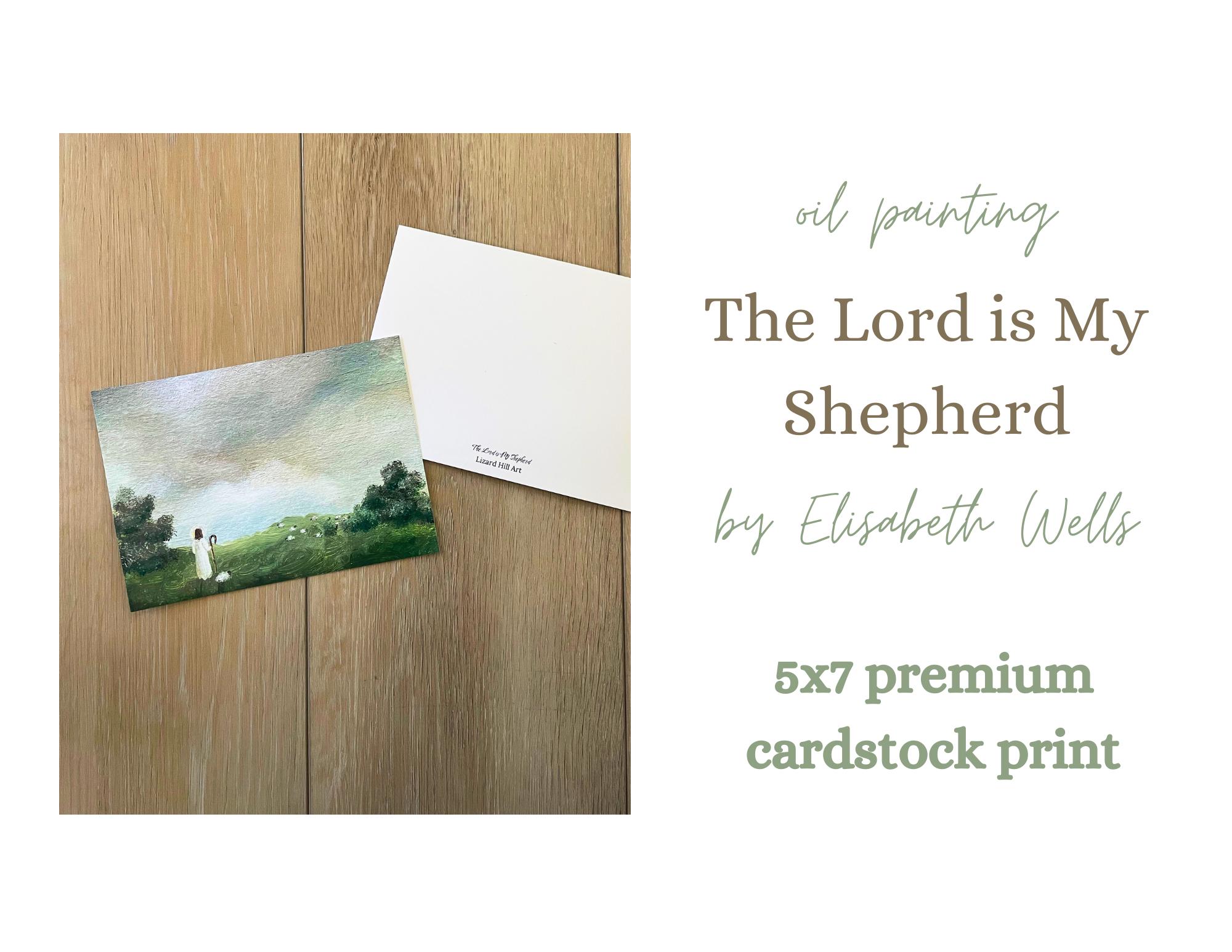 The Lord is My Shepherd | Jesus Painting Print | LDS Art | Green Grass ...