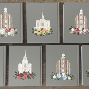 Custom Painted Book of Mormon - Flowers and Temple | LDS Gift | Sister ...