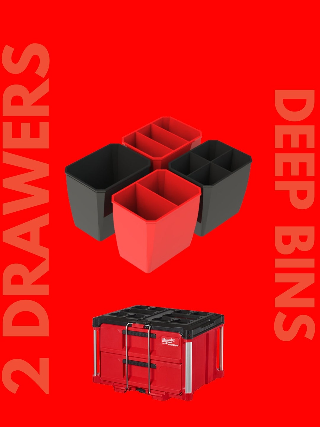 STL Files- 2 Drawers Bins Set - Etsy