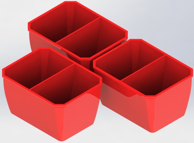 STL Files - 3 Drawers Bins Set - Etsy