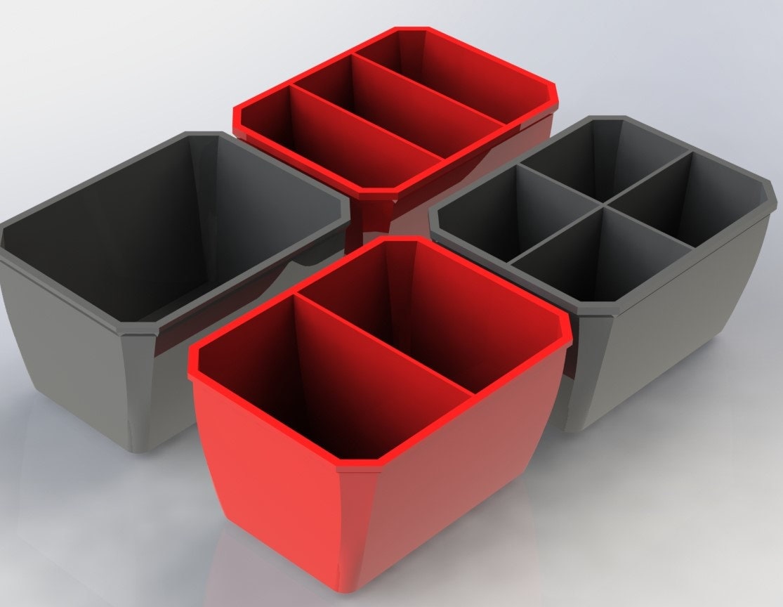 STL Files - 3 Drawers Bins Set - Etsy