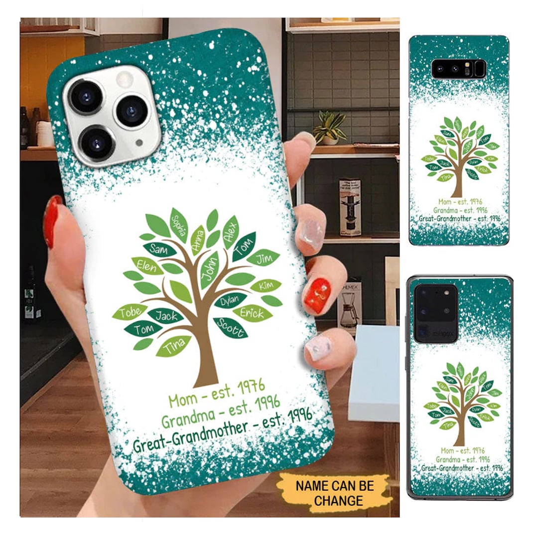 Grandma With Grandkids Family Tree Personalized Phone Case for - Etsy