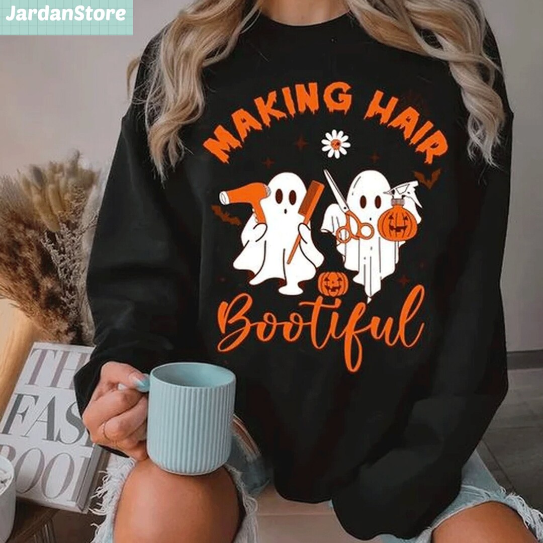 Boo Ghost Hair Stylist Making Hair Bootiful Halloween - Etsy