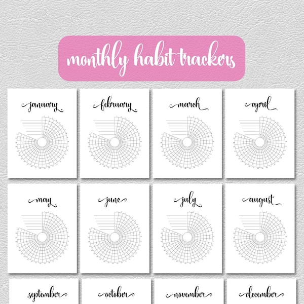 Circle Tracker - Etsy