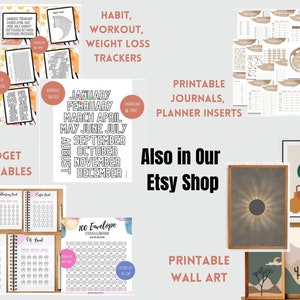 Visual Daily Habit Tracker Monthly Workout Exercise Track | Etsy