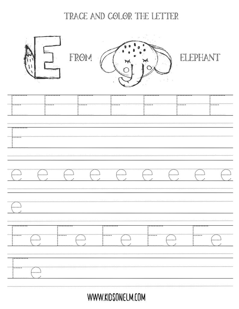 Alphabet 27 Printable Pages of Letter Tracing, Coloring and Handwriting ...