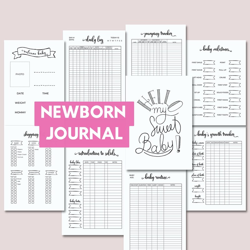 Baby Journal Book - Etsy