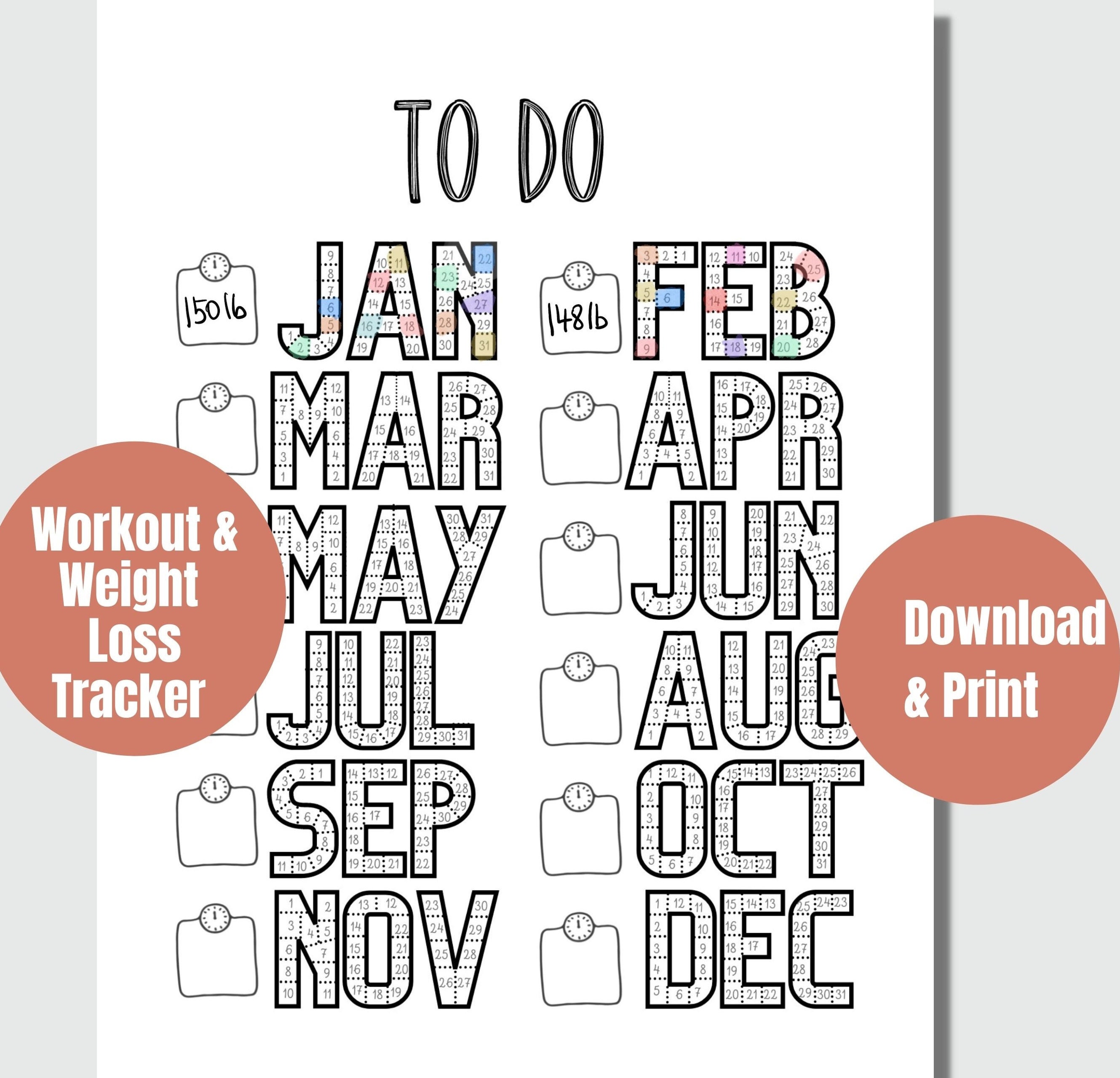 2025 Printable to Do List | Motivational Coloring Page | Monthly ...