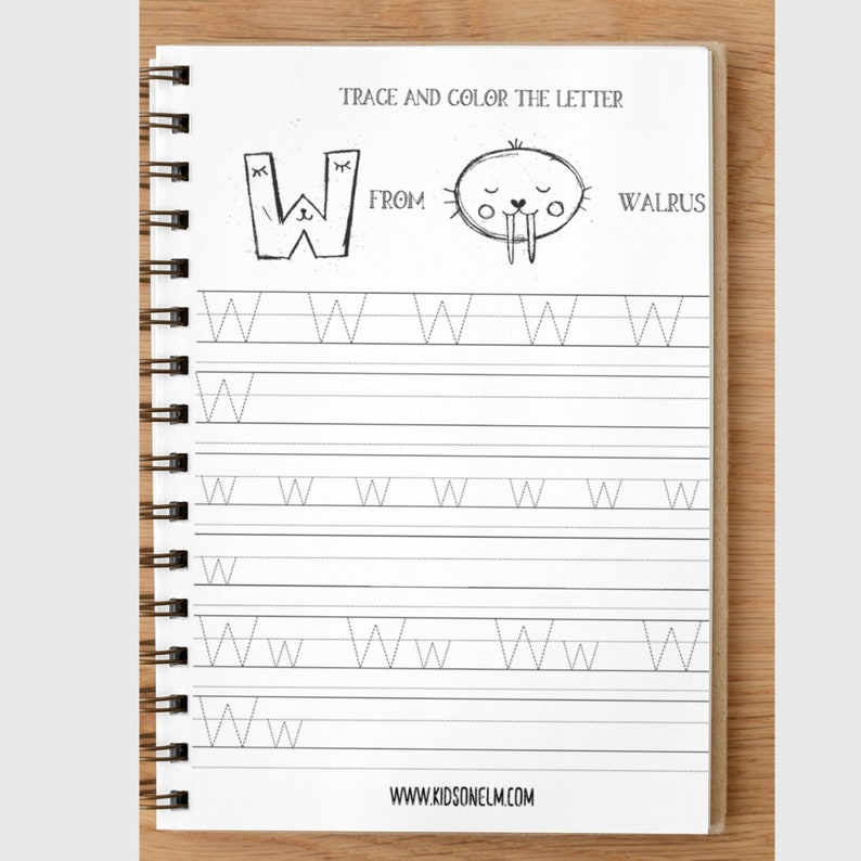 Alphabet 27 Printable Pages of Letter Tracing, Coloring and Handwriting ...