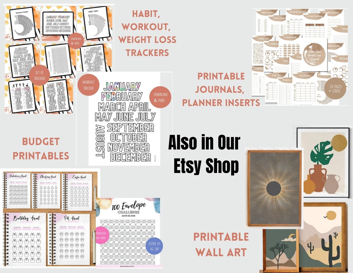 Visual Weight Loss Tracker Weekly Weight Pounds Log Habit - Etsy