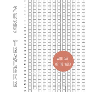 Visual Daily Habit Tracker Monthly Workout Exercise Track Fitness ...