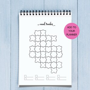 Printable Mood Tracker Journal Daily Anxiety Tracker Emotion Sleep ...