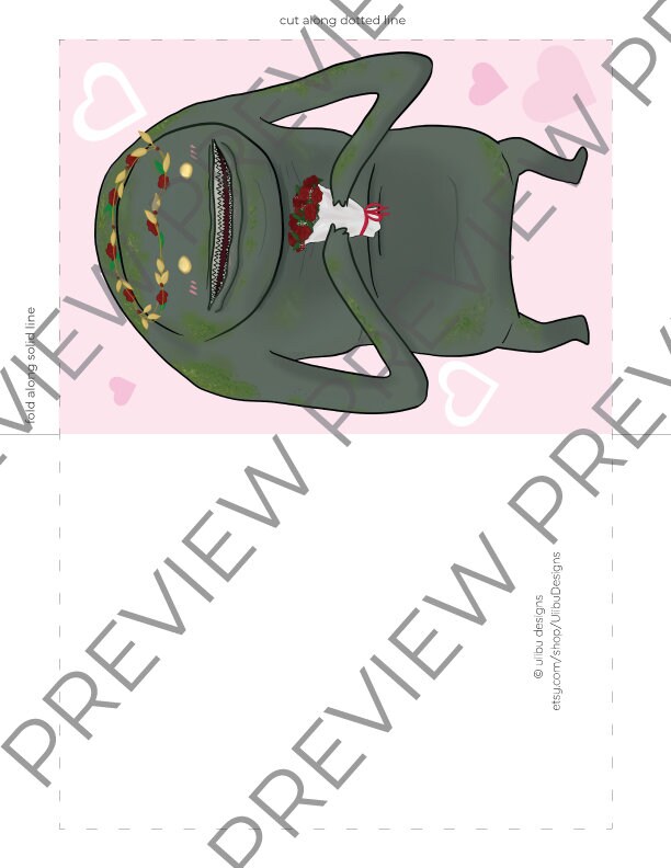 FFXIV Anniversary Card - Goobbue Art - Nerdy Card - Videogame Themed ...