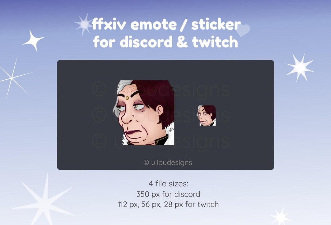 Emet-selch Emote for Discord & Twitch - Meme Emote - Troll Emote ...