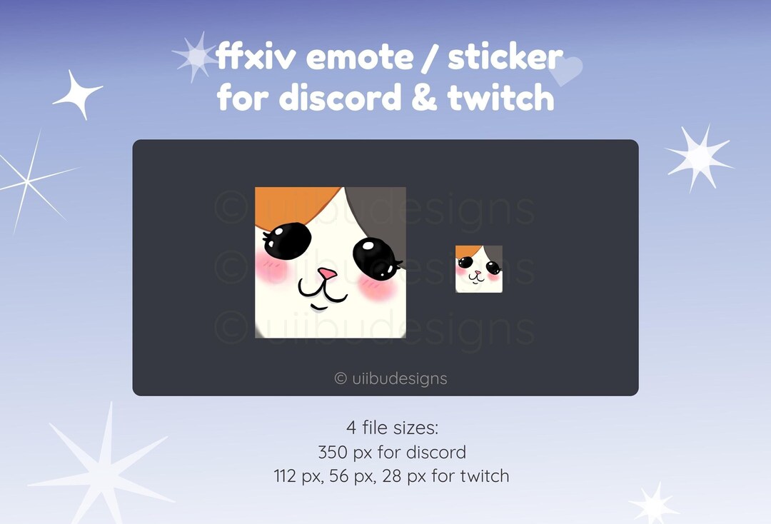 Fat Cat Fatter Cat Emote for Discord & Twitch - FFXIV Emote - Cute Cat ...