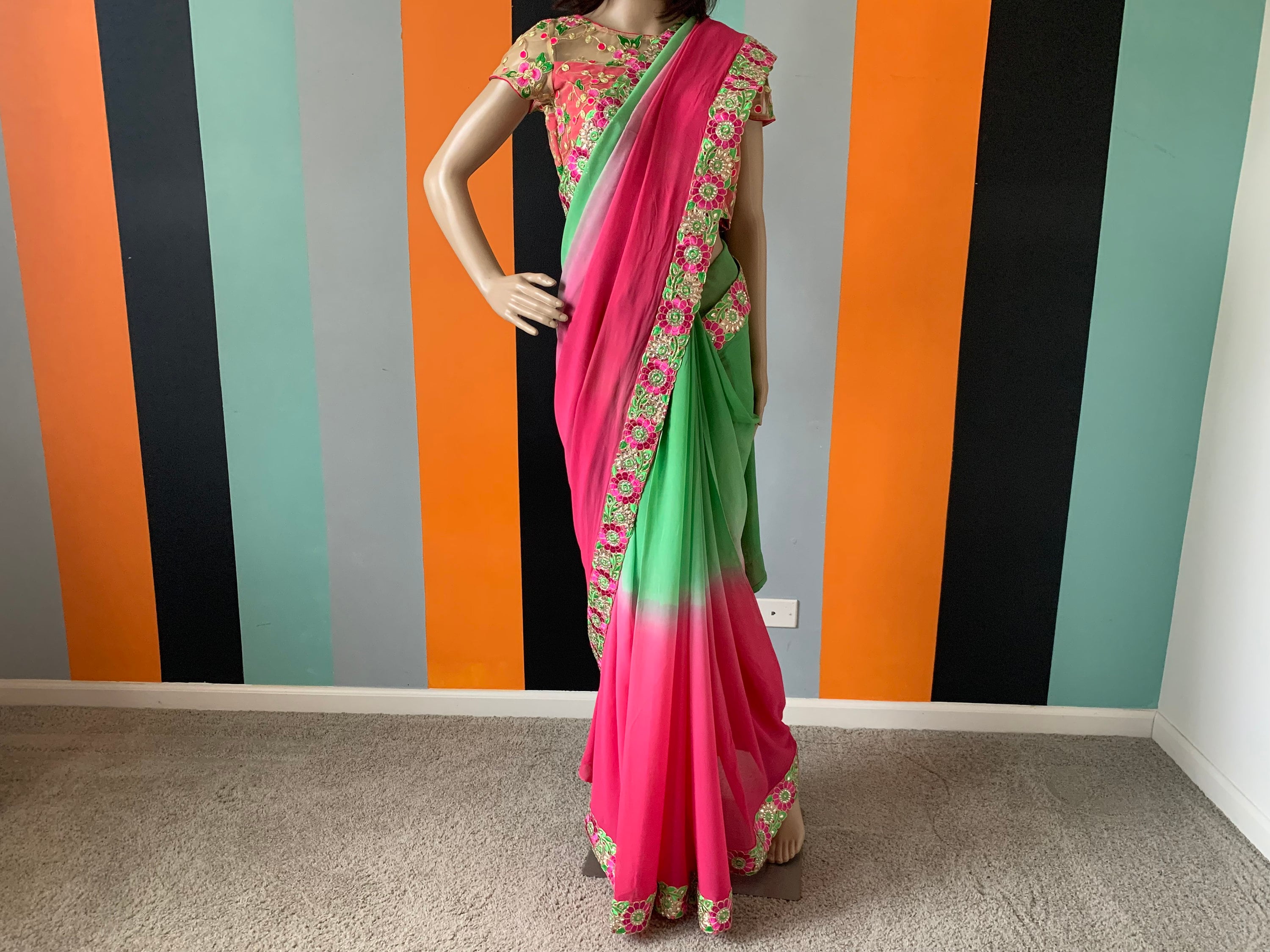 Shaded Sarees For Reception