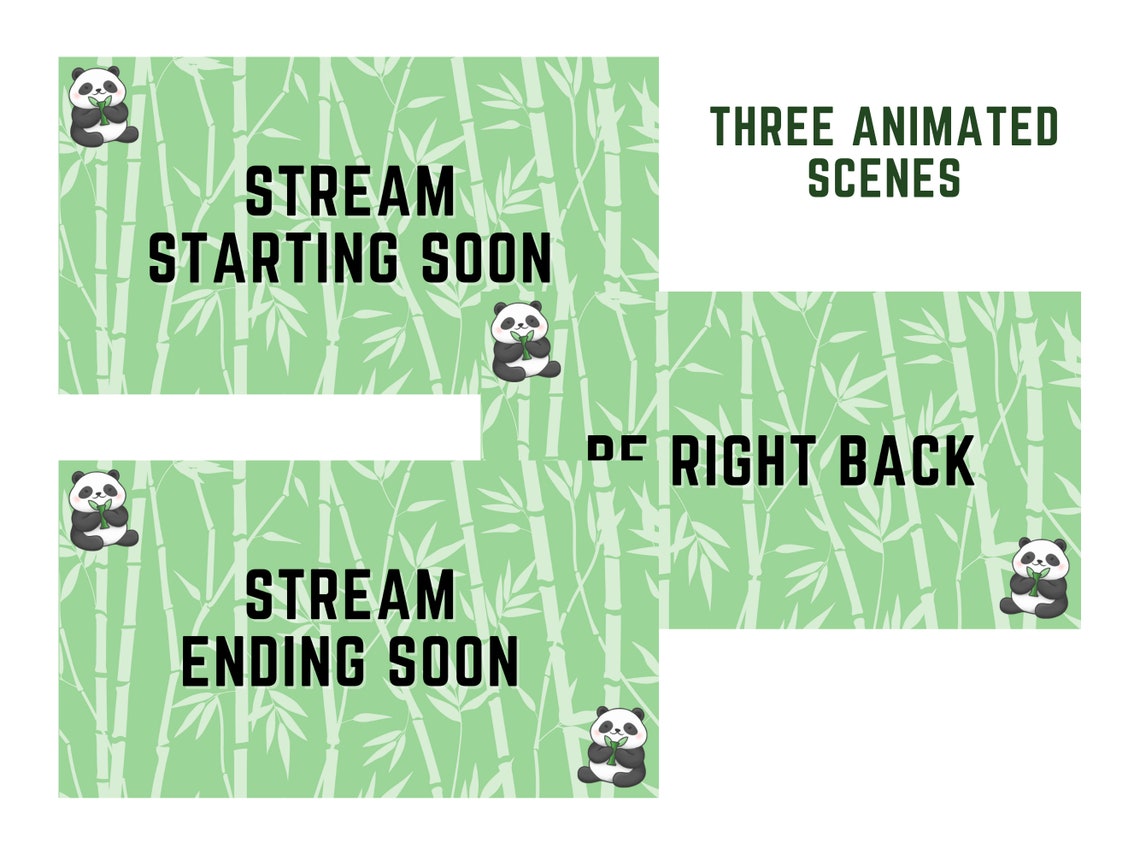 Panda Twitch Stream Overlay Webcam Twitch Stream Overlay | Etsy