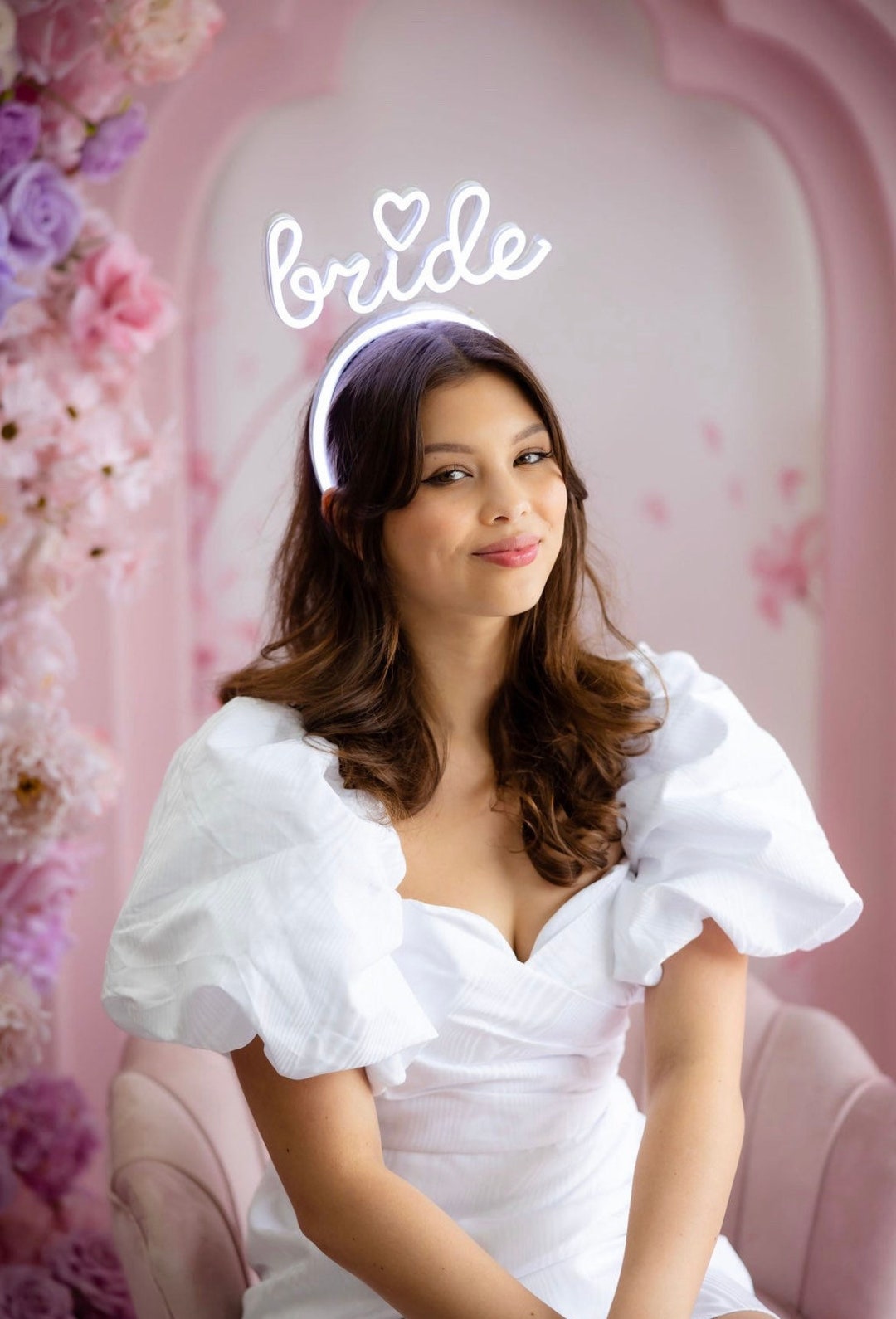 Bride to Be Headband, Glow in the Dark LED NEON Headband, Bachelorette ...