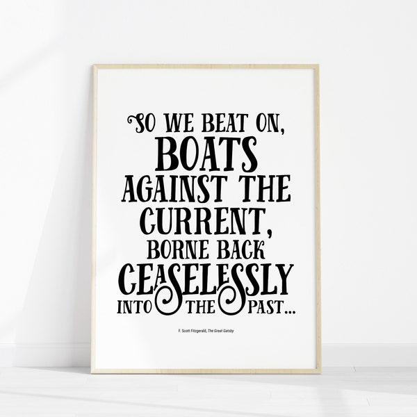 Great Gatsby Quote - Etsy