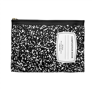 Composition Book Pencil Case, Notebook Cover Accessories Pouch or ...