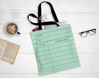 Library Card Tote | Etsy