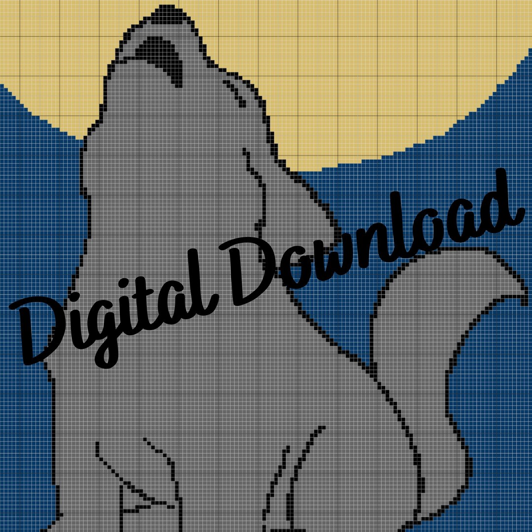 Wolf Pup Crochet Blanket Pattern - Etsy