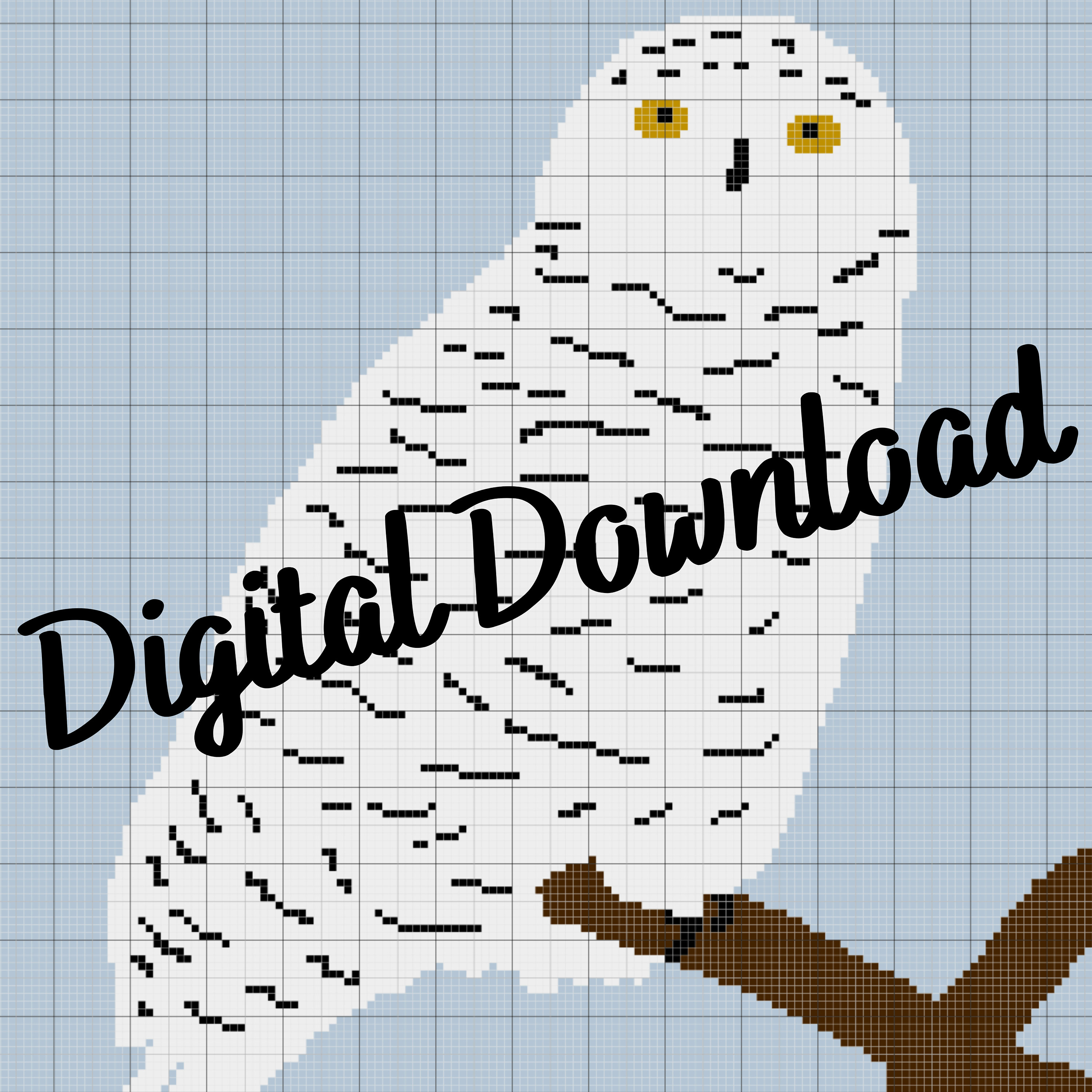 Snowy Owl Crochet Blanket Graph Pattern - Etsy