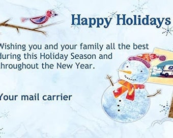 Mail Carrier Thank You Cards - Etsy