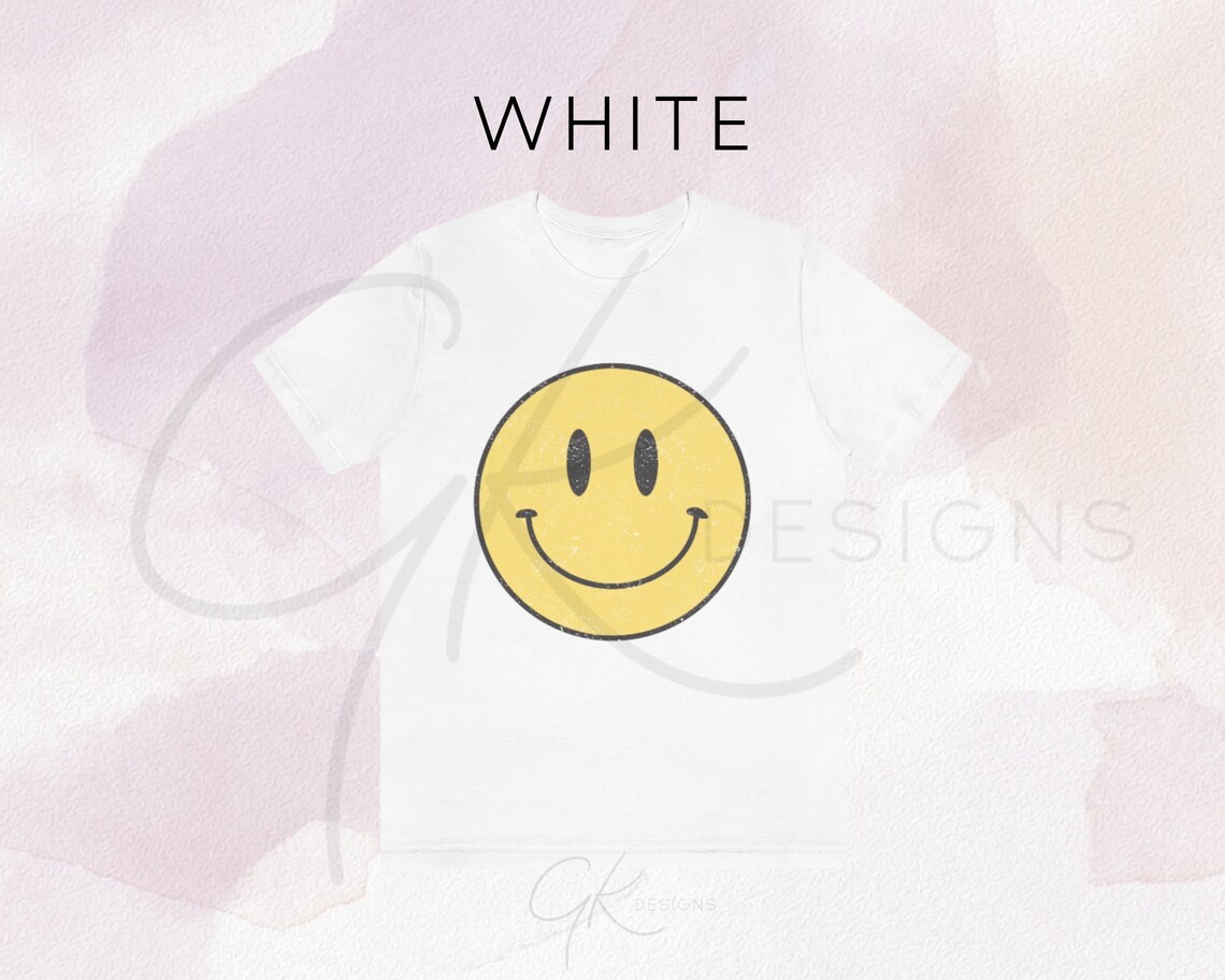 Smiley Face Shirt Smiley Face T-shirt Smile Shirt Oversized Tee Happy ...