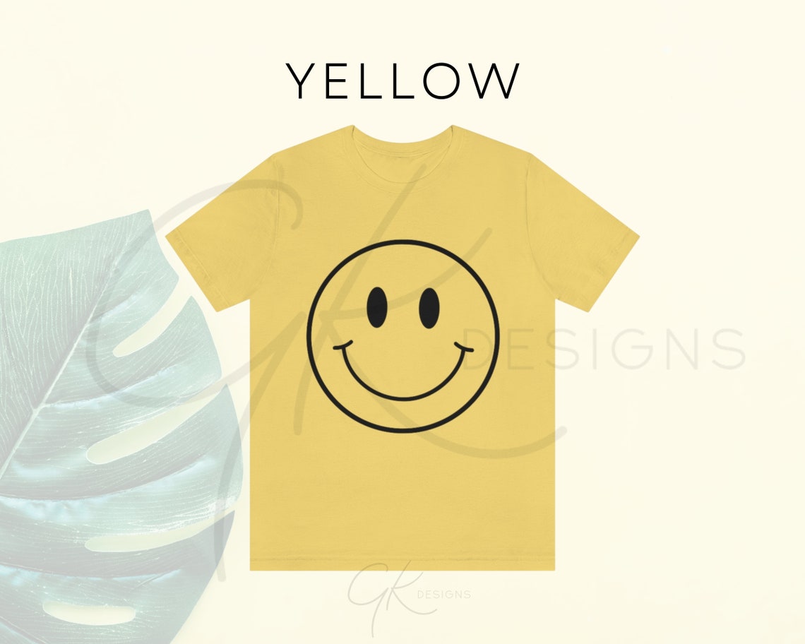 Smiley Face Shirt Smiley Face T-shirt Smile Shirt Face Shirt Smiley ...