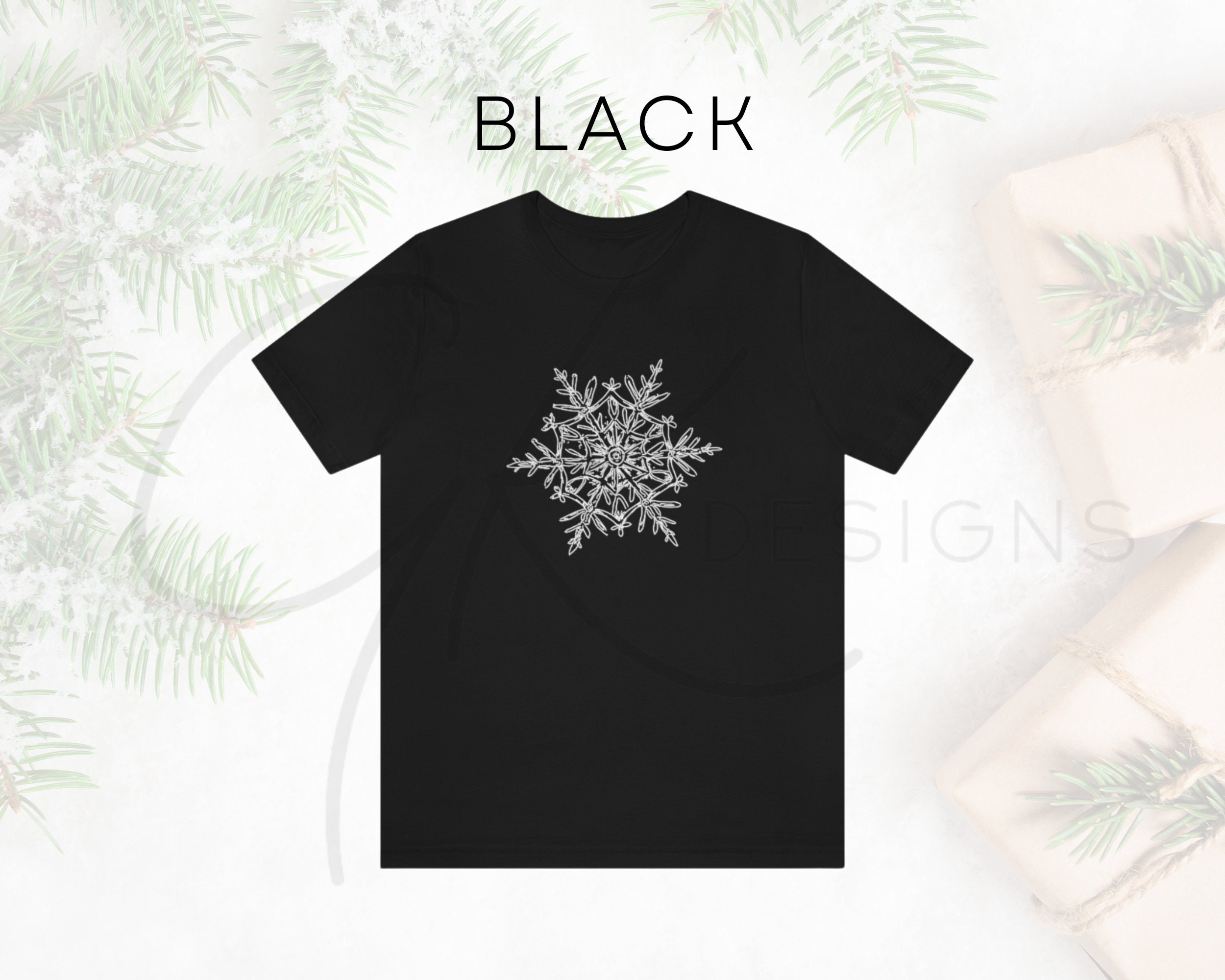 Snowflake Christmas T-shirt Snowflake Shirt Christmas - Etsy